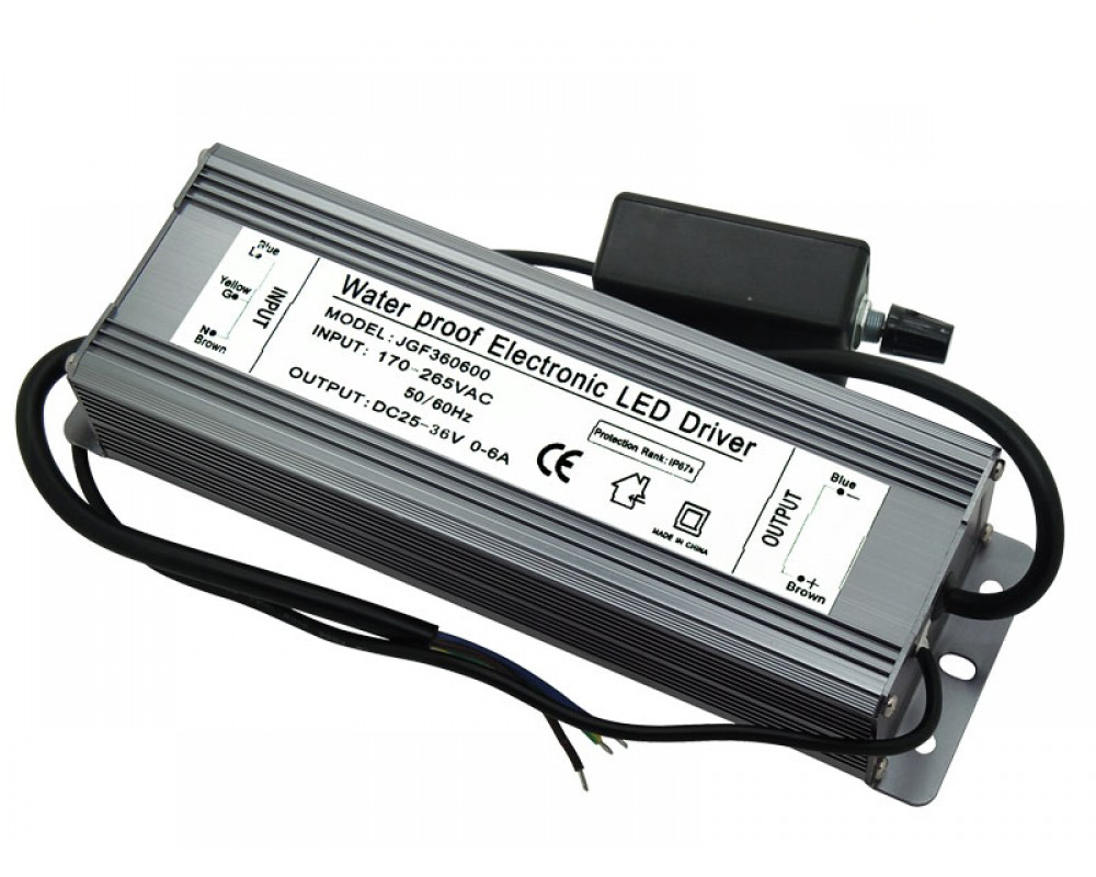 200W Dimmable LED Driver Input AC170-265V DC25-36V 0-6A Waterproof ...